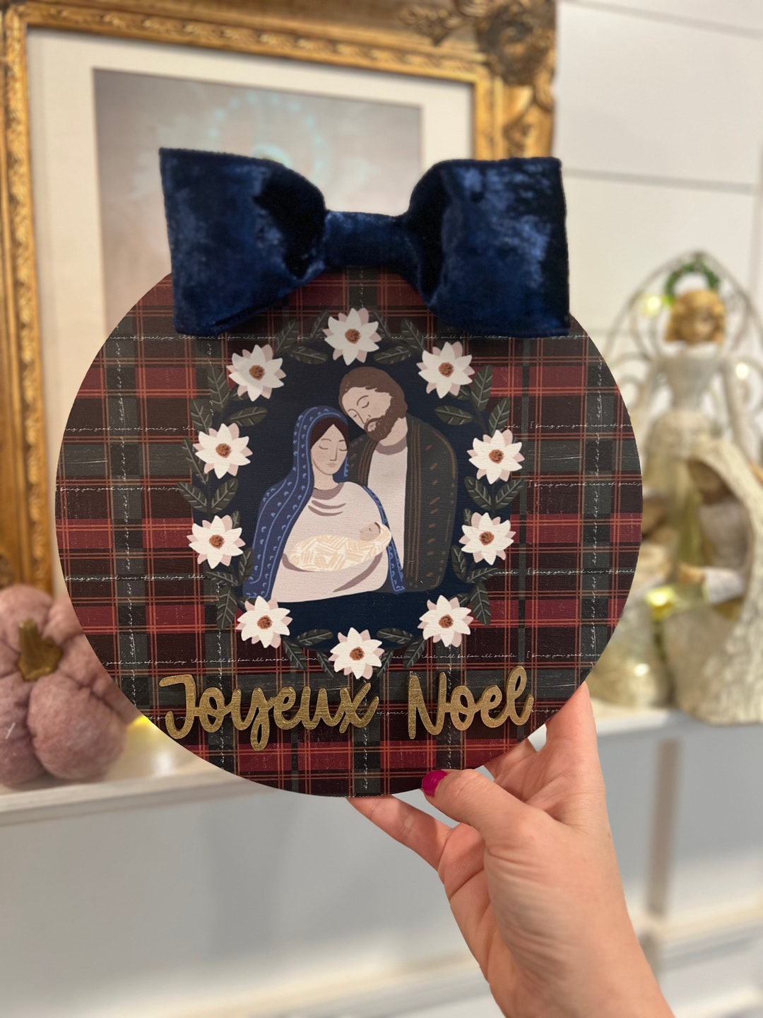Joyeux Noel Wood 10 Sign - Etsy