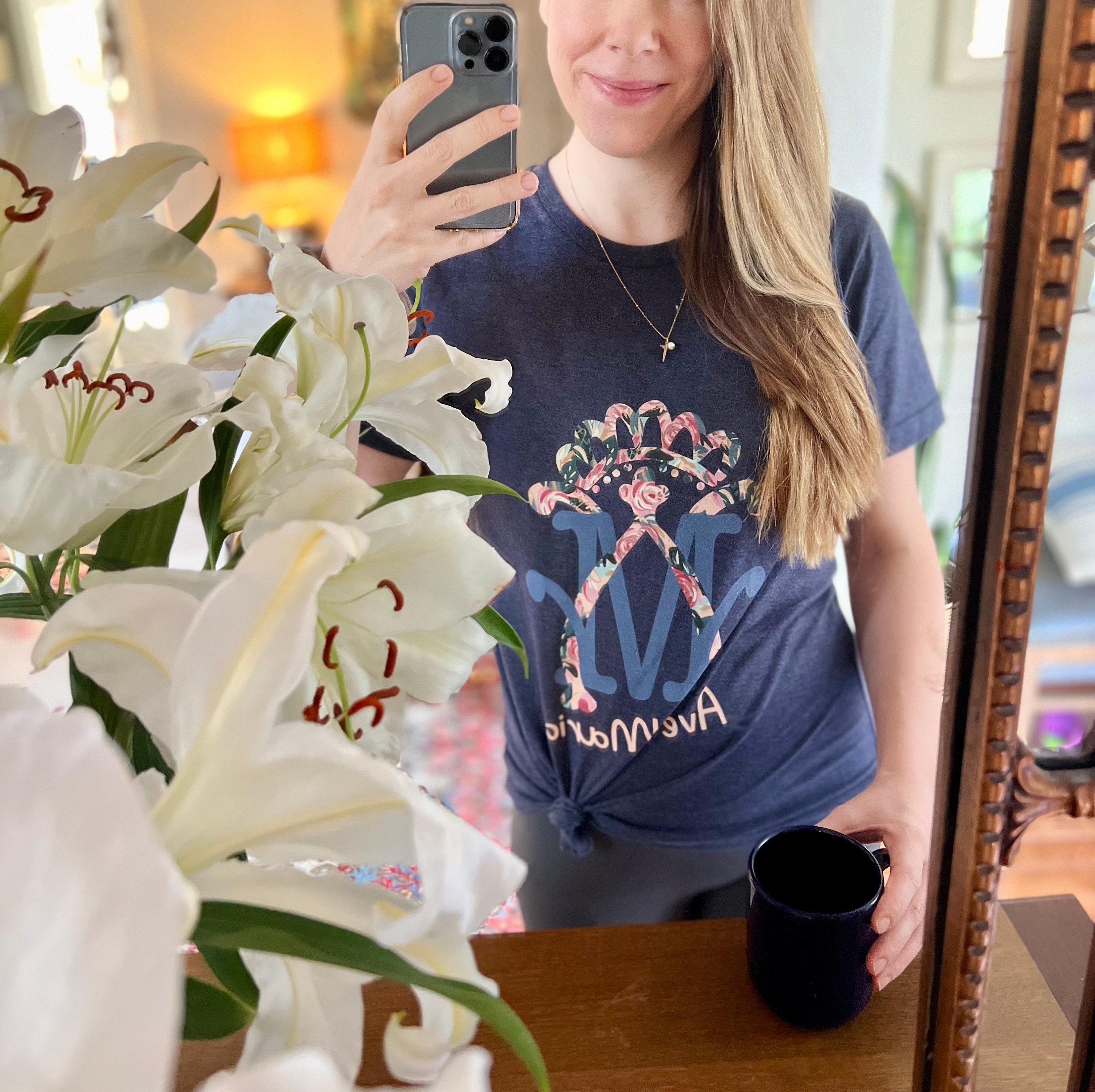 Marian Monogram Tee - Etsy