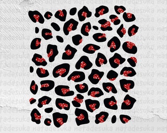 Red Leopard Print | Etsy