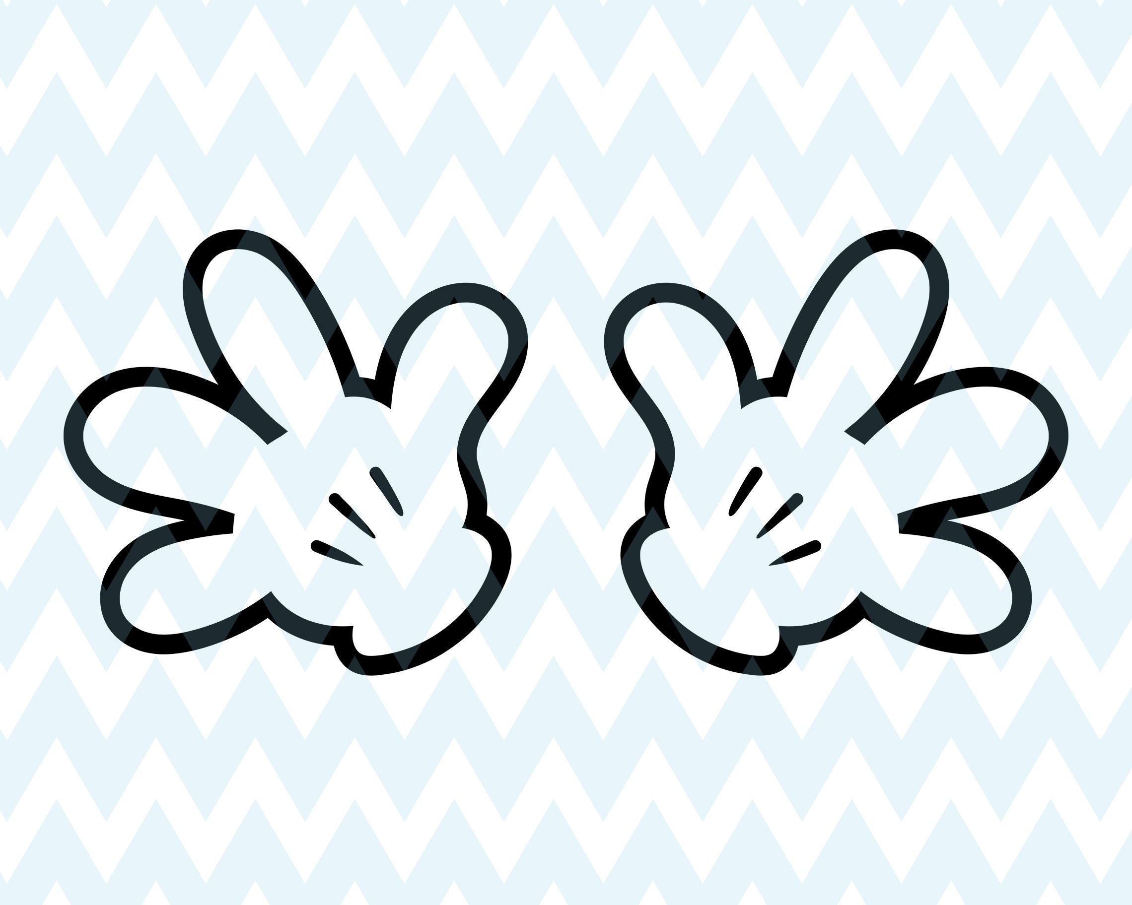 Instant Download Mickey Hands Svg Minnie Hands Svg Disney Etsy Pintar