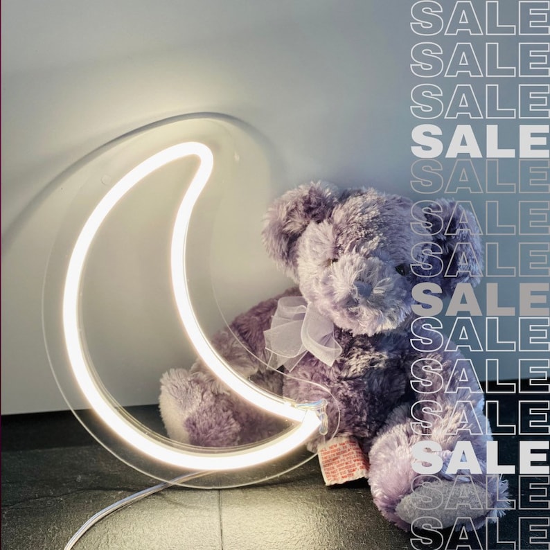 Neon Led Moon Light Neon Sign Decor for Room - Etsy