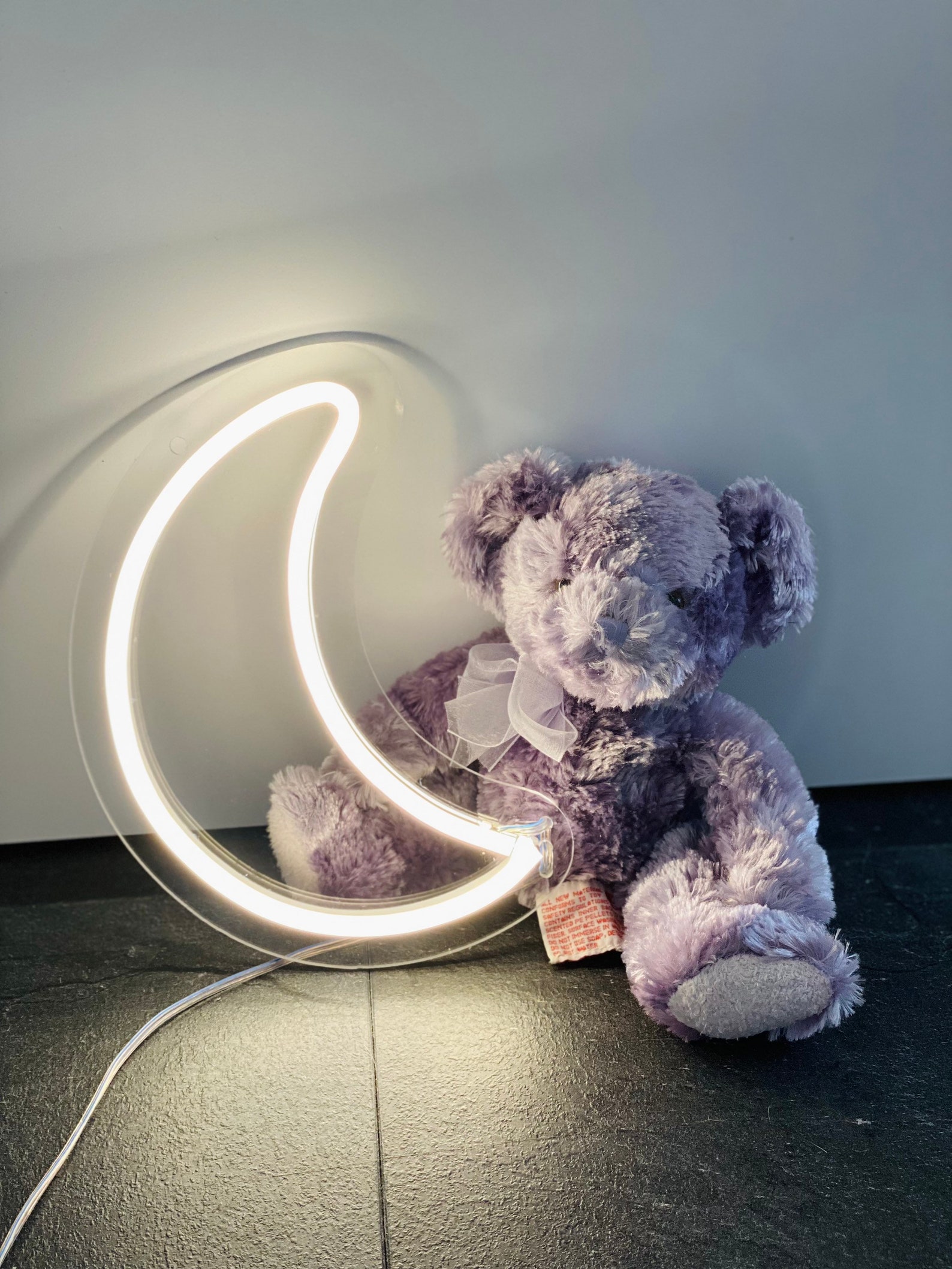 Crescent Moon Sign for Bedroom Neon Moon Light Sign is - Etsy