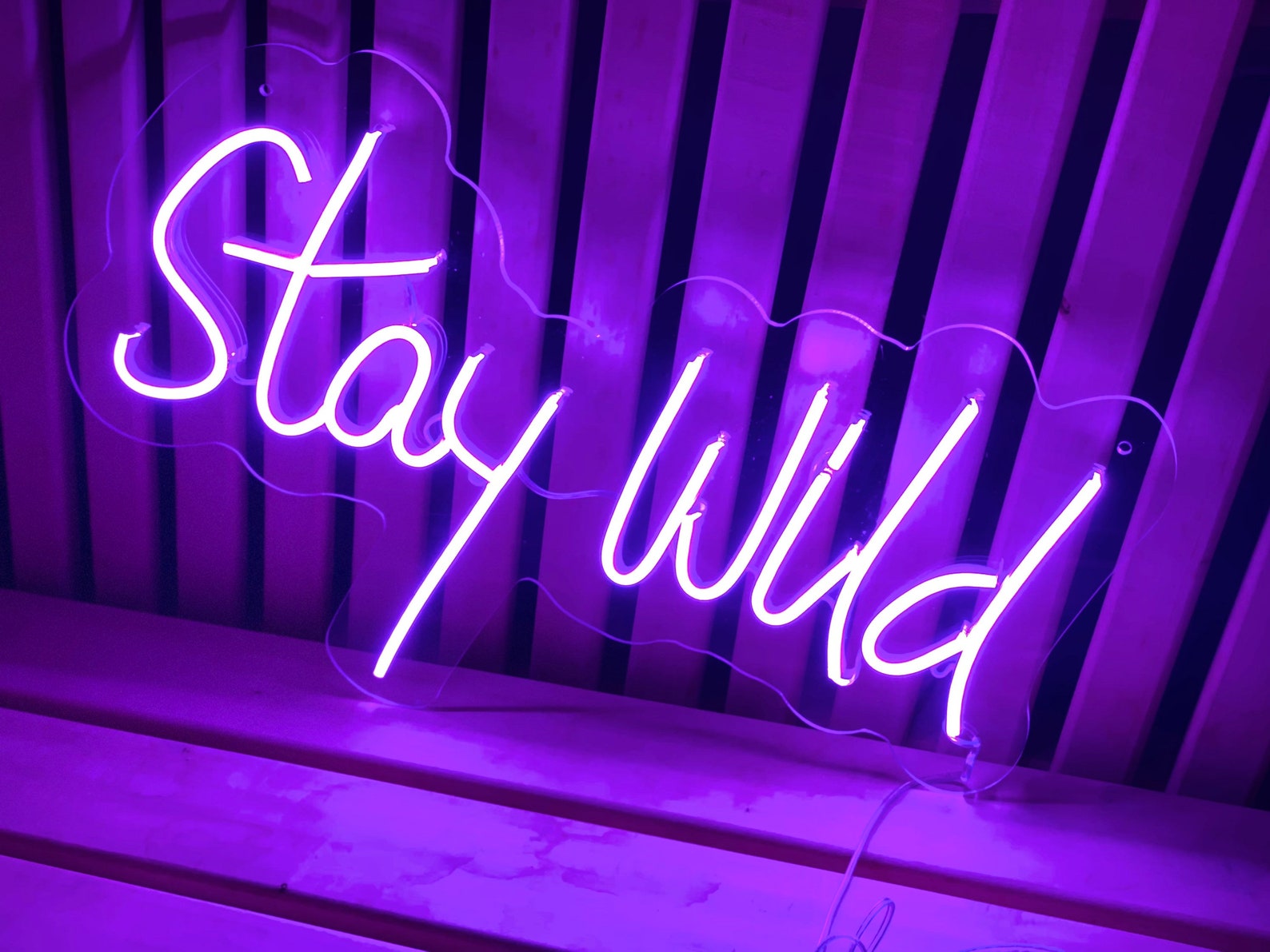 Stay Wild Neon Sign. LED Custom – Decor for House, Wall Decor, Bride ...