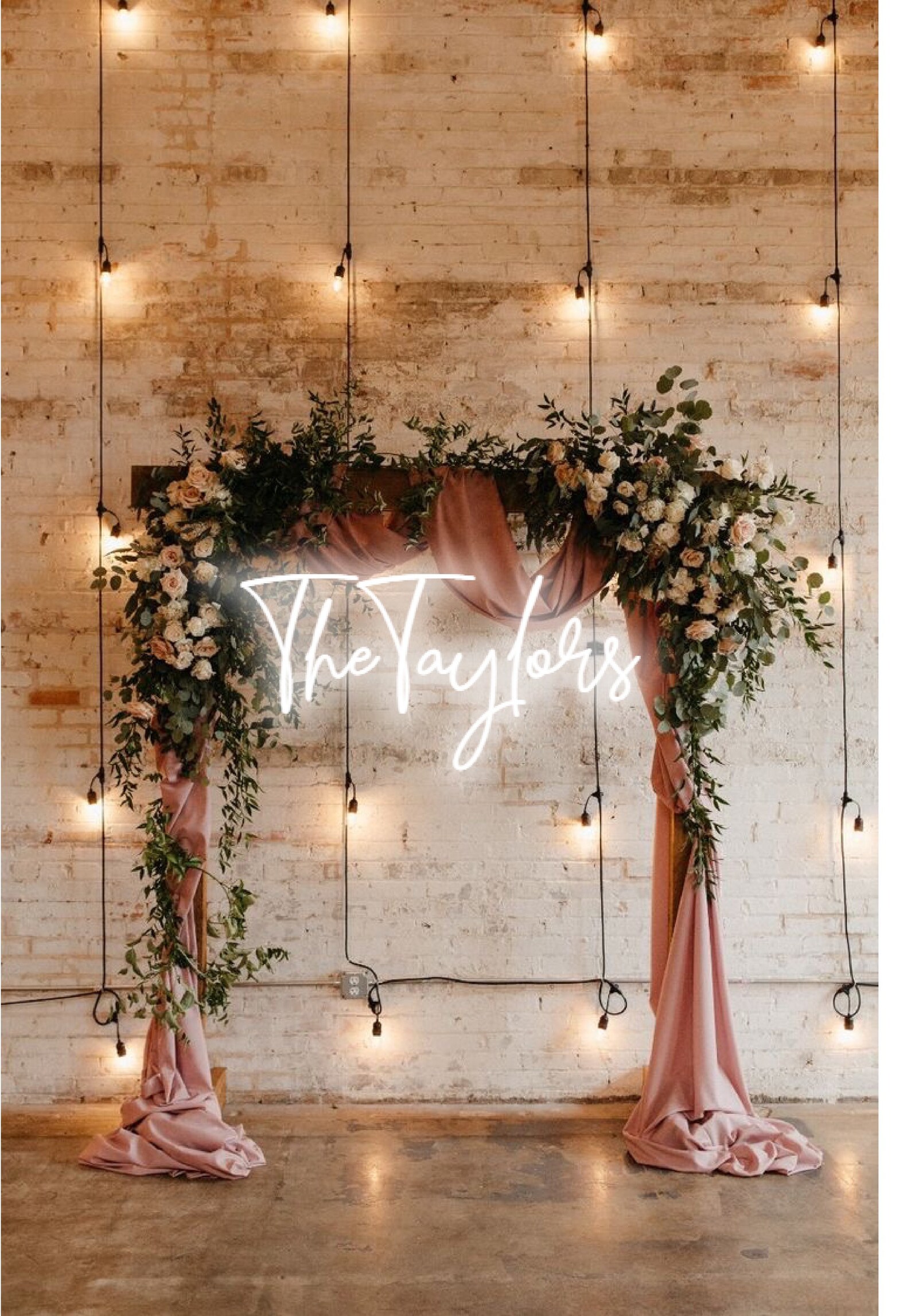 Custom Wedding Neon Sign. LED Custom Decor for Wedding Wall - Etsy