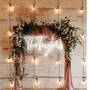 Custom Wedding Neon Sign. LED Custom Decor for Wedding Wall - Etsy