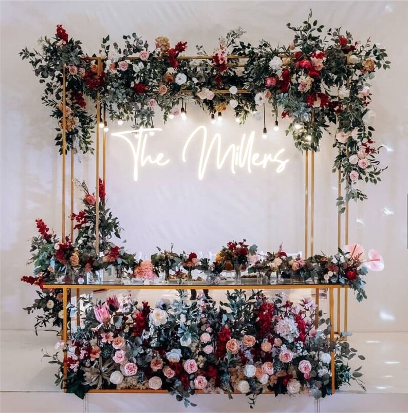 Custom Wedding Neon Sign. LED Custom Decor for Wedding Wall | Etsy