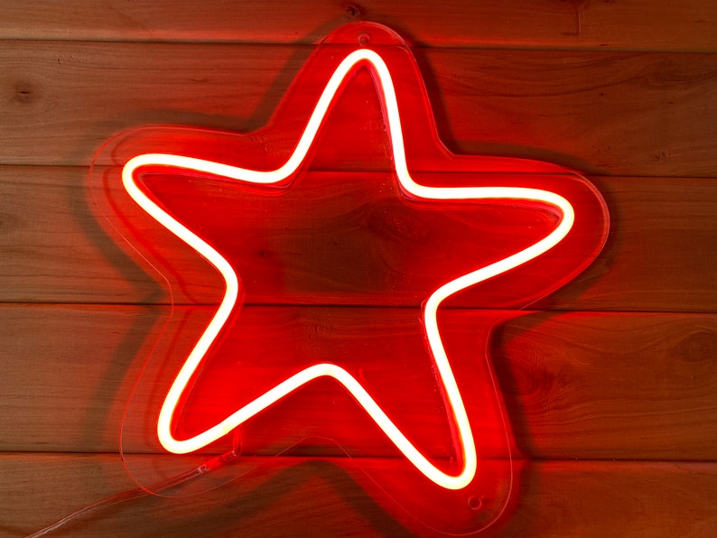 Star Neon Sign Neon Light Decor Baby Shower Welcome Sign - Etsy
