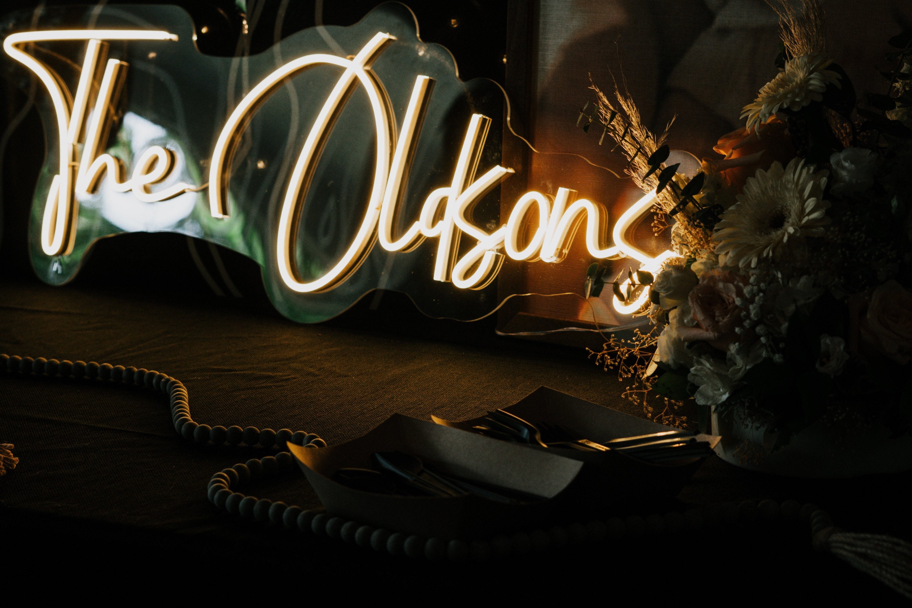 Custom Wedding Neon Sign. LED custom Decor for wedding Wall | Etsy