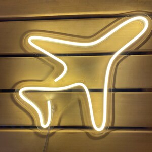 Airplane Neon Sign. LED Custom Decor for Room Best Gift for - Etsy