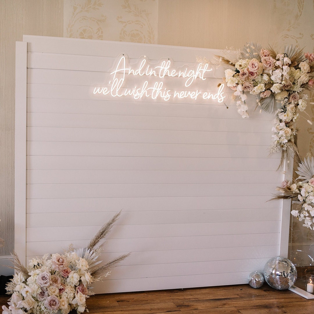 Custom Wedding Neon Sign. LED Custom – Decor for Wedding, Wall Decor ...