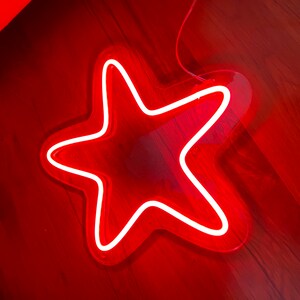 Star Neon Sign - Neon Light Decor Baby Shower Welcome Sign, Wall Decor ...