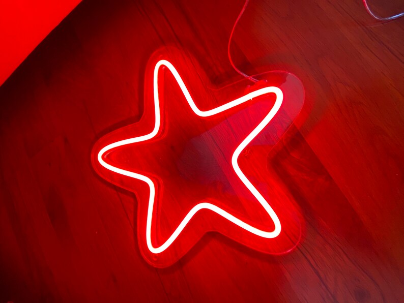 Star Neon Sign Neon Light Decor Baby Shower Welcome Sign - Etsy