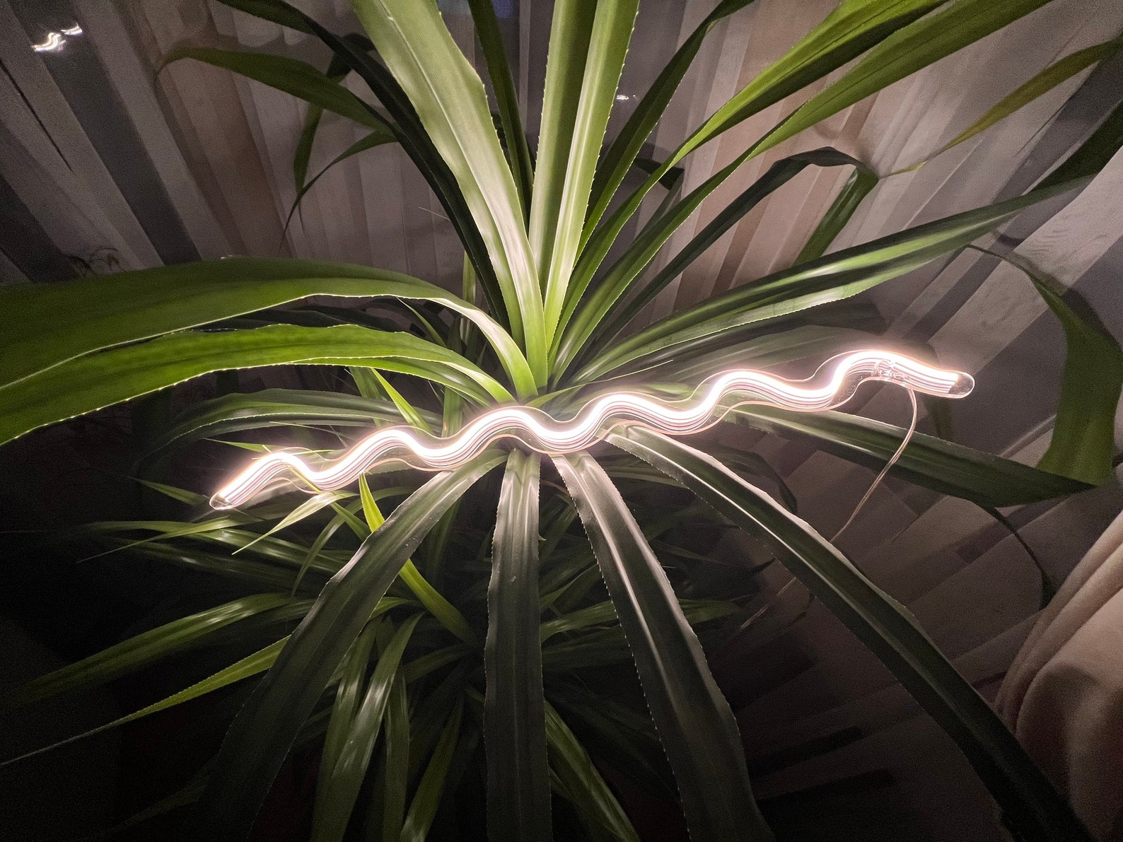 Neon Squiggle Light-wave Led Neon Sign Neon Sign Bedroomwall - Etsy