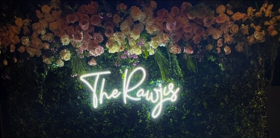 Custom Wedding Neon Sign. LED Custom Decor for Wedding Wall - Etsy