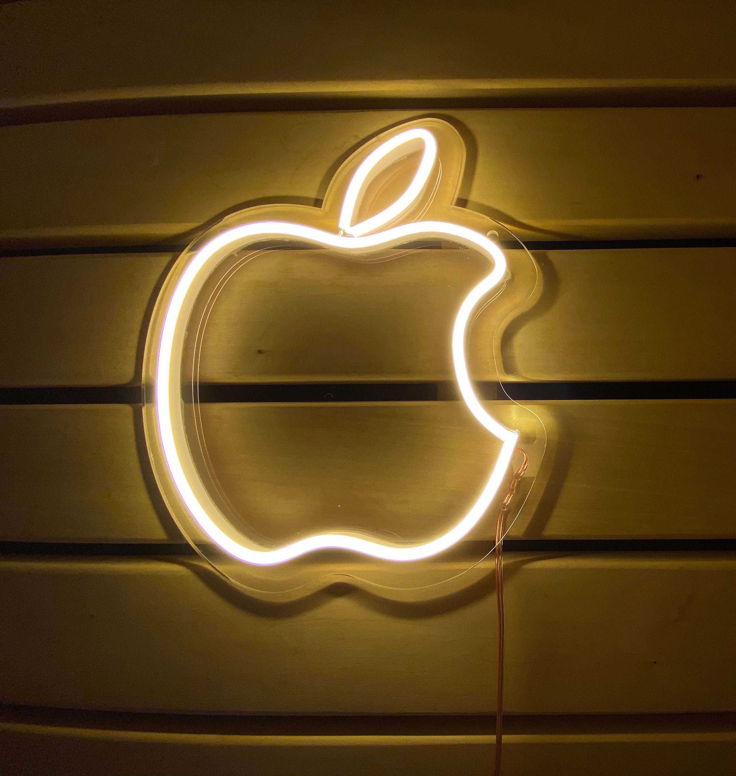 Apple Neon Sign. LED custom Decor | Etsy