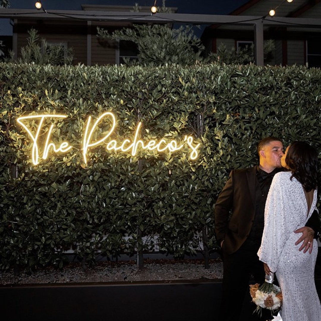 Custom Wedding Neon Sign. LED Custom Decor for Wedding Wall - Etsy