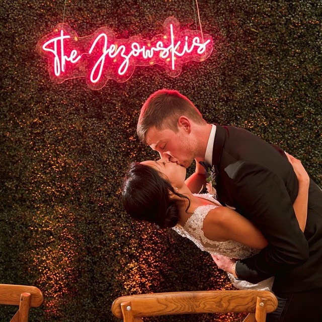 Custom Wedding Neon Sign. LED Custom Decor for Wedding Wall | Etsy