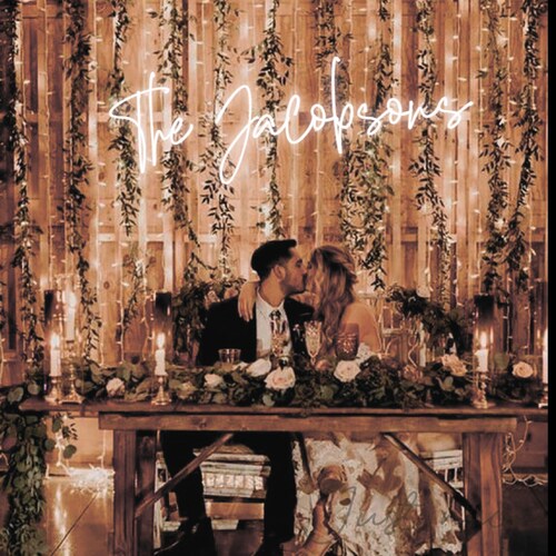 Custom Wedding Neon Sign. LED Custom Decor for Wedding Wall - Etsy