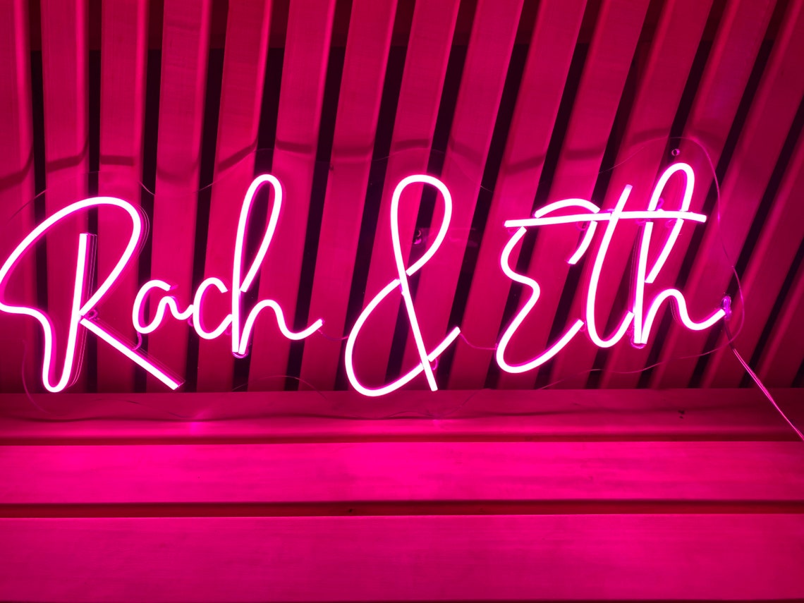Custom Wedding Neon Sign. LED Custom Decor for Wedding Wall | Etsy