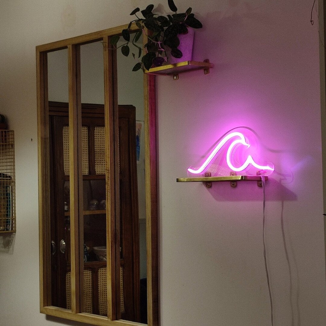 Wave Neon Sign-neon Sign Bedroom,wall Art Wave Ocean, Neon Sign Neon ...
