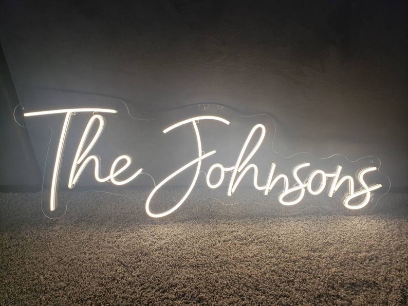 Custom Wedding Neon Sign. LED Custom Decor for Wedding Wall - Etsy