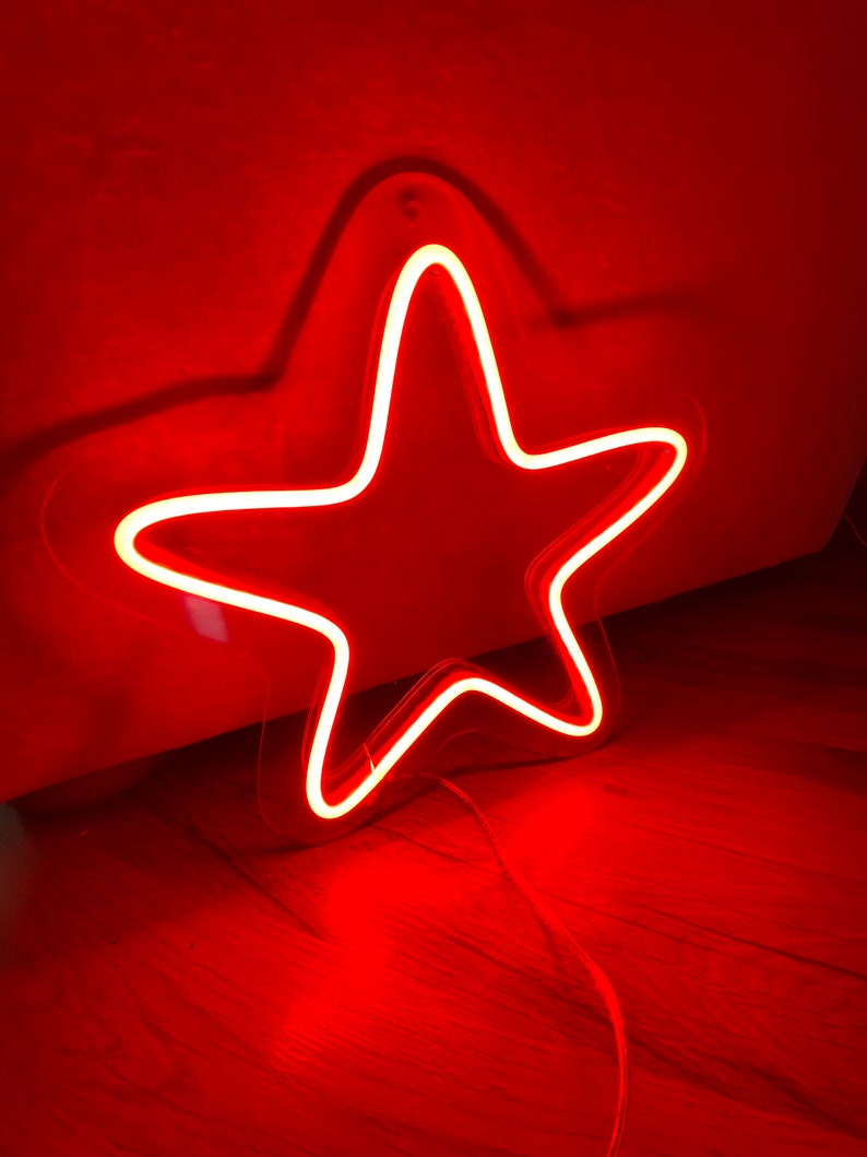Star Neon Sign Neon Light Decor Baby Shower Welcome Sign - Etsy