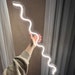 Neon Squiggle Light-wave Led Neon Sign, Neon Sign Bedroom,neon Light ...