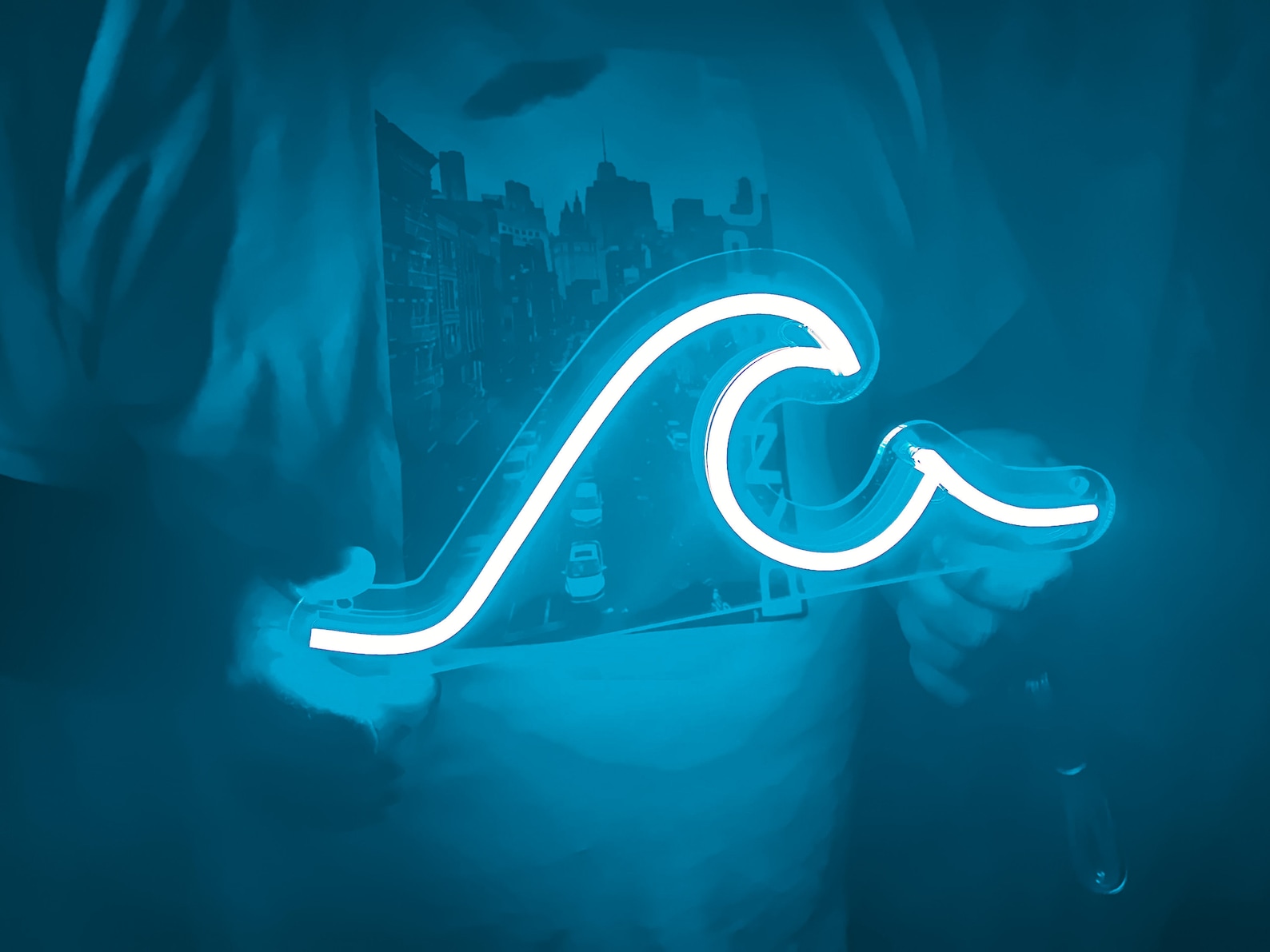 Wave Neon Sign-neon Sign Bedroomwall Art Wave Ocean Neon - Etsy