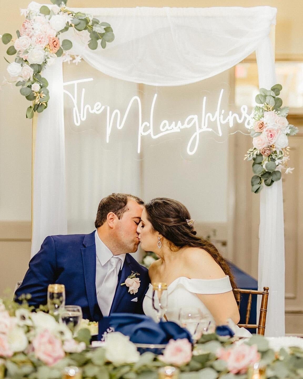 Custom Wedding Light Sign. LED Custom Decor for Wedding - Etsy Canada