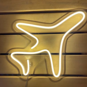 Air Plane Flex LED Neon Sign Silicone - Man Cave Gift - Etsy