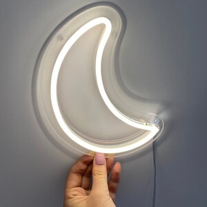 Neon Led Moon Light - Neon Sign, Decor for Room, Flex Led Neon - Etsy