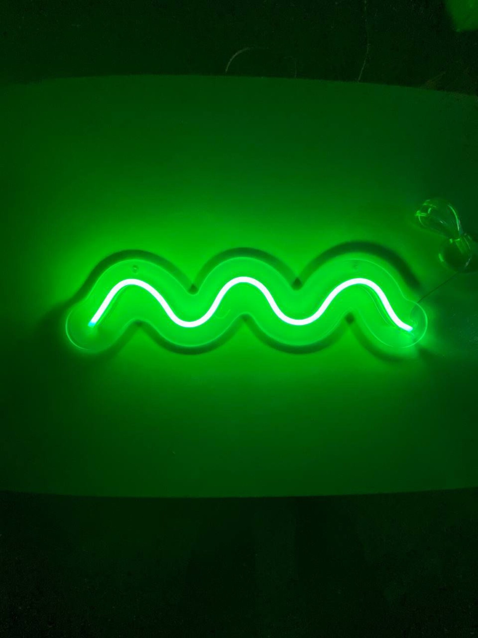 Wave Neon Sign. LED Custom Decor Squiggle Neon Sign Sign - Etsy