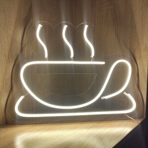 Coffee Cup Neon Sign - Custom Neon Sign LED Custom, Bar Sign - Etsy