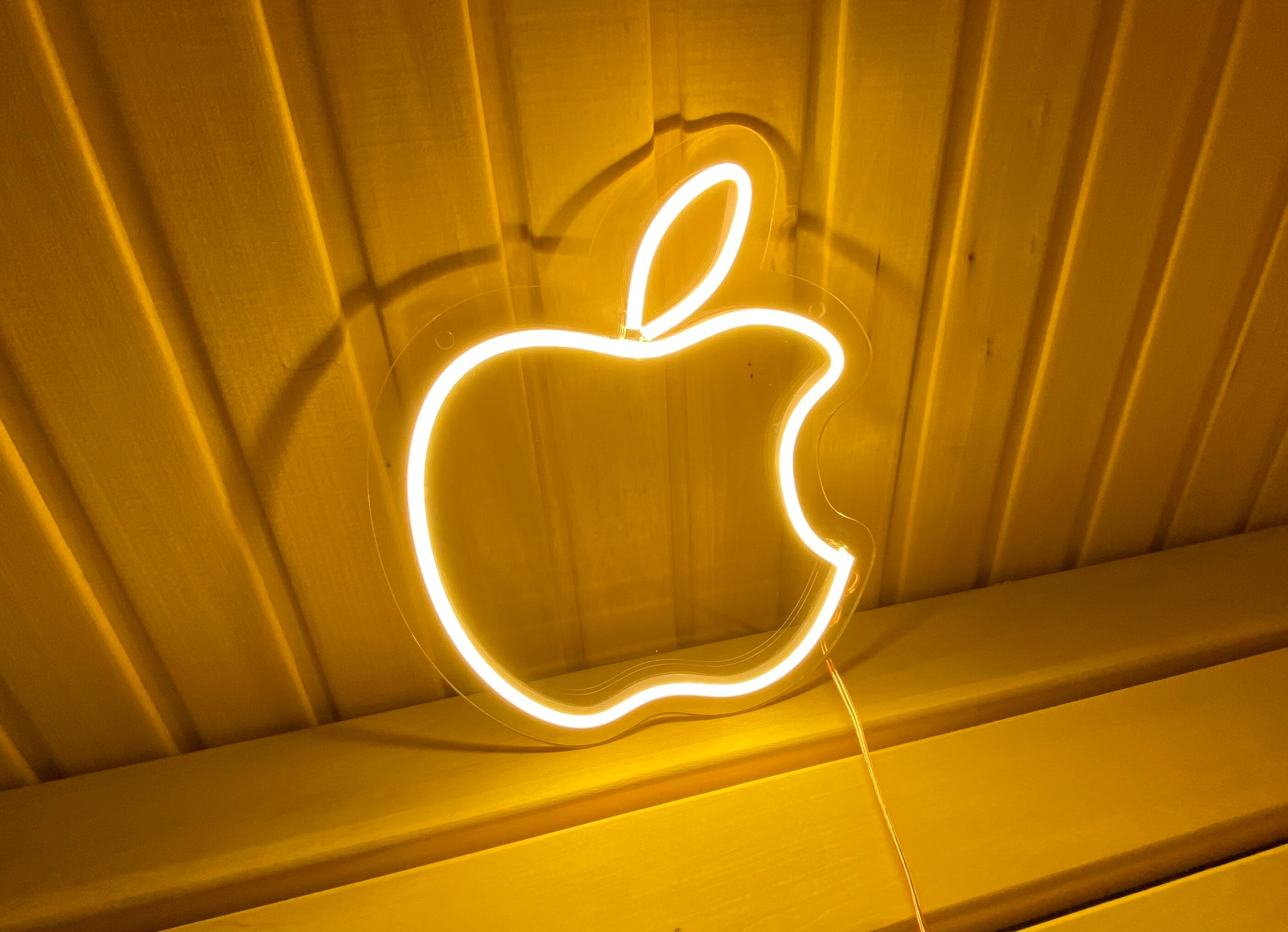 Apple Neon Sign. LED custom Decor | Etsy