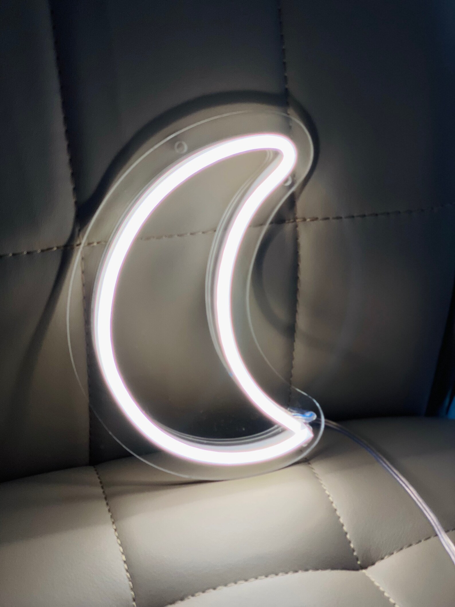 Crescent Moon Sign for Bedroom Neon Moon Light Sign is - Etsy