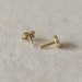 Ladybug Piercing, 14K Solid Gold Ladybird Earring, Animal Jewelry ...