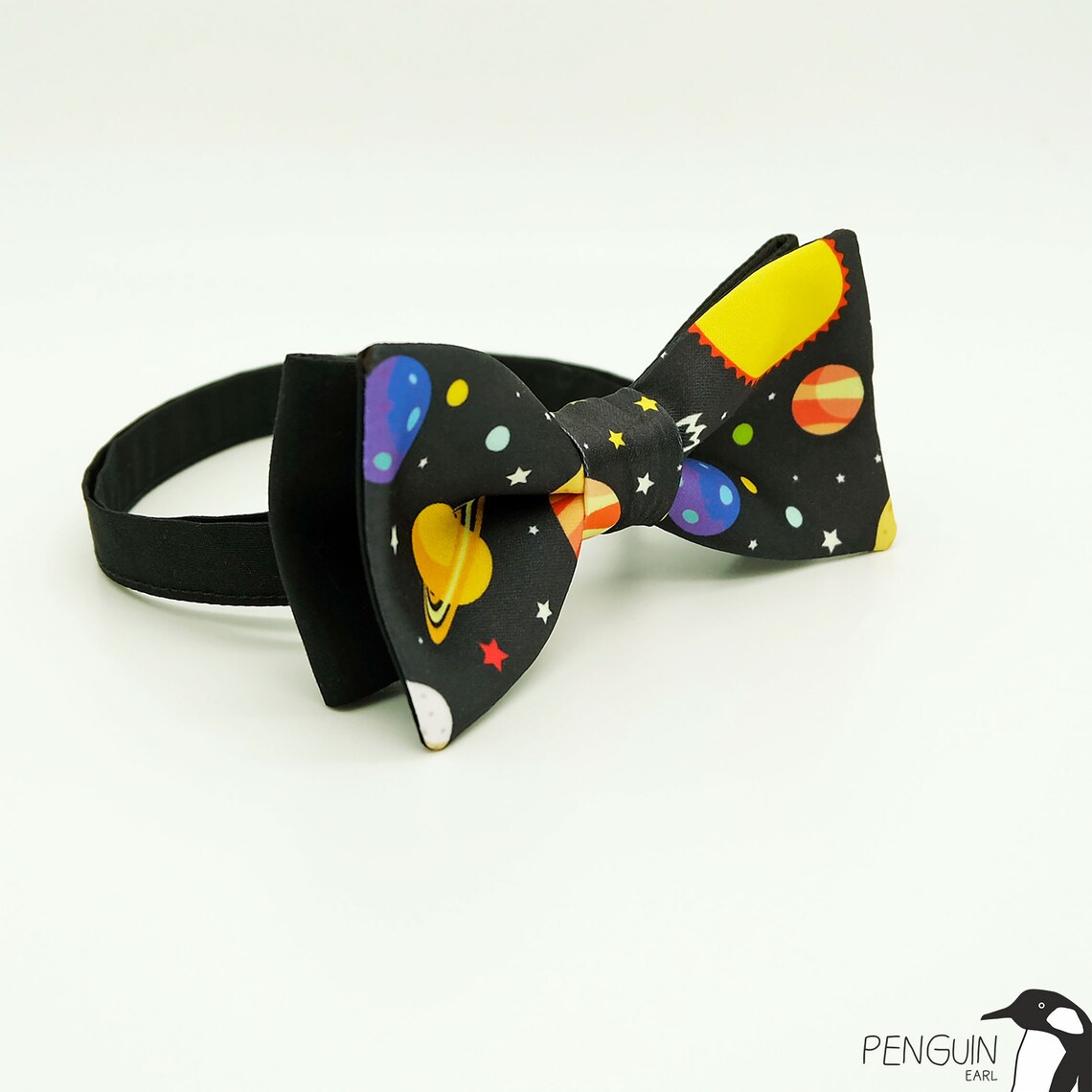 Space Bow Tie Art Bowtie Stars Bow Tie Creative Bow Tie | Etsy