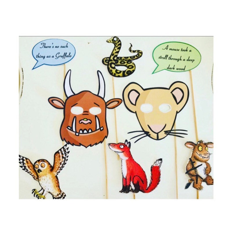 Gruffalo Mask - Etsy UK