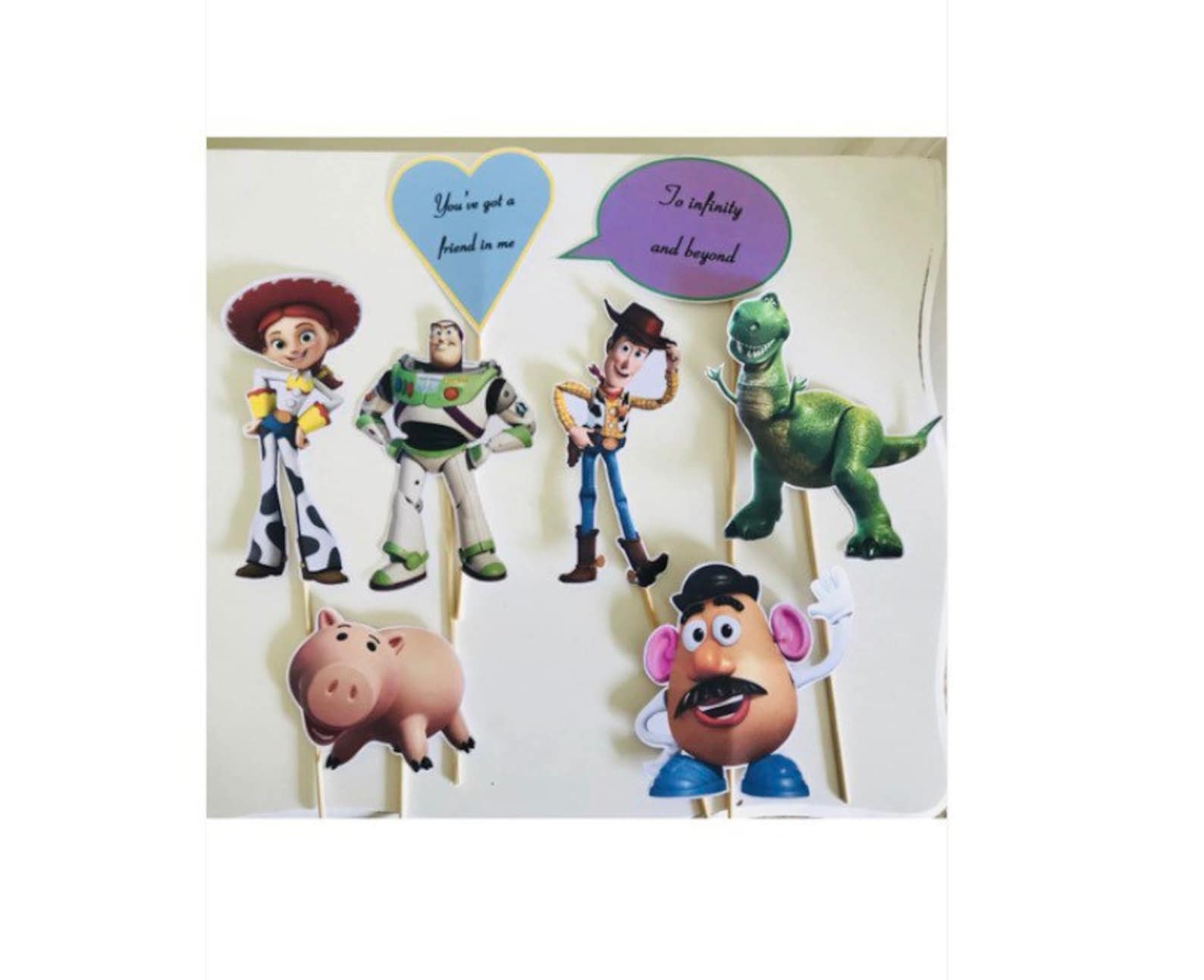 Disney Toy Story Picture Photo Booth Selfie Props X8 Wedding - Etsy