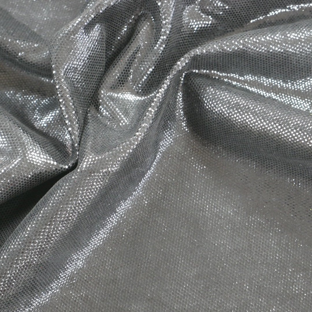 Silver Sparkle Printed Pig Skin - Etsy