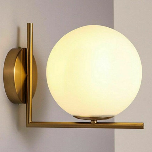 Mid Century Modern Double Glass Globe Wall Sconce / Ceiling - Etsy Canada