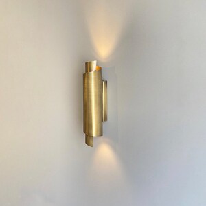Modern Wall Sconce Brass Wall Light Minimalist Wall Decor - Etsy UK