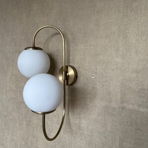 Wall Sconce Lamp Milk Glass Globe Sconce 2 Globe Sconce - Etsy Australia