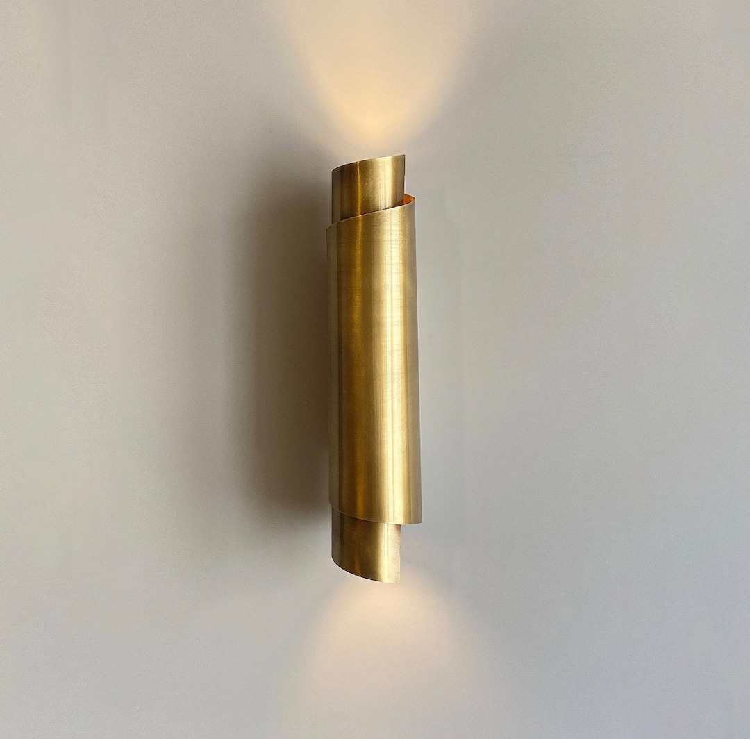 Modern Wall Sconce Brass Wall Light Minimalist Wall Decor - Etsy UK
