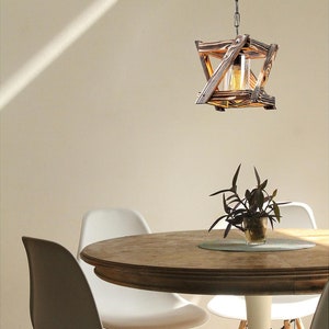 Wood Light Wood Chandelier Pendant Light Fixture Ceiling - Etsy