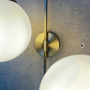 Wall Sconce Lamp Milk Glass Globe Sconce 2 Globe Sconce - Etsy Australia