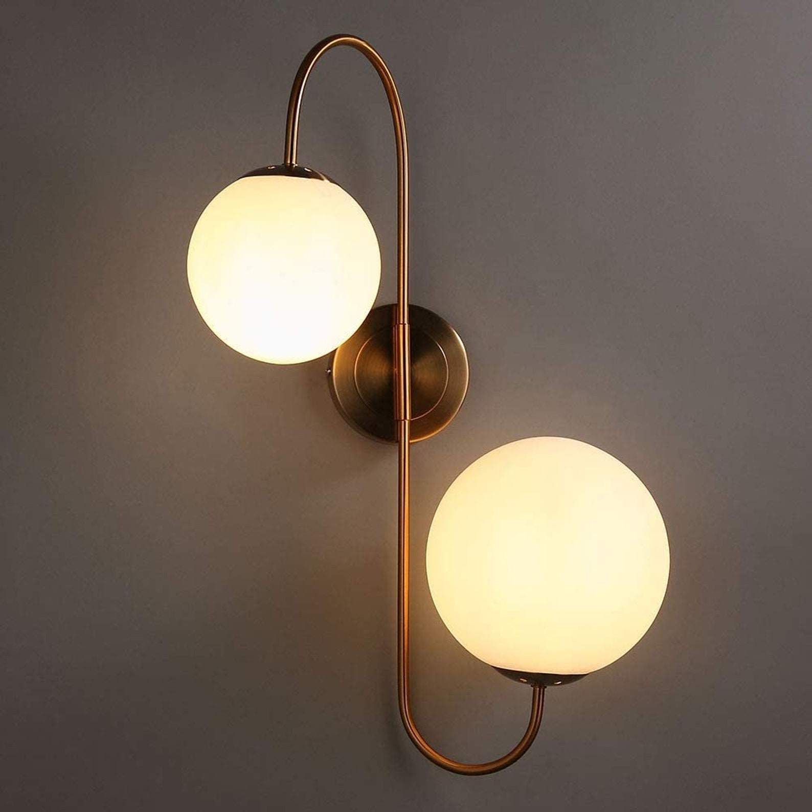 Wall Sconce Lamp Milk Glass Globe Sconce 2 Globe Sconce - Etsy Australia