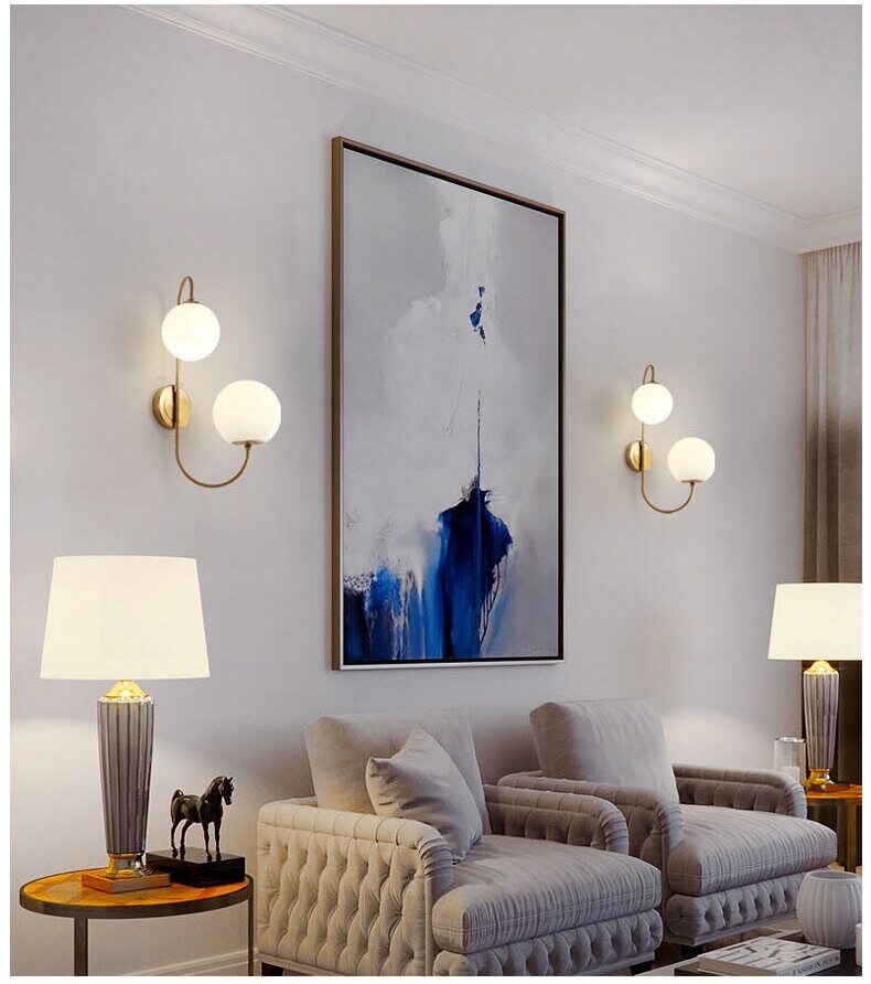 Wall Sconce Lamp Milk Glass Globe Sconce 2 Globe Sconce - Etsy Australia