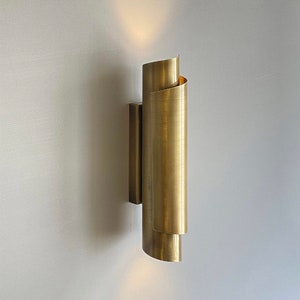 Modern Wall Sconce Brass Wall Light Minimalist Wall Decor - Etsy UK