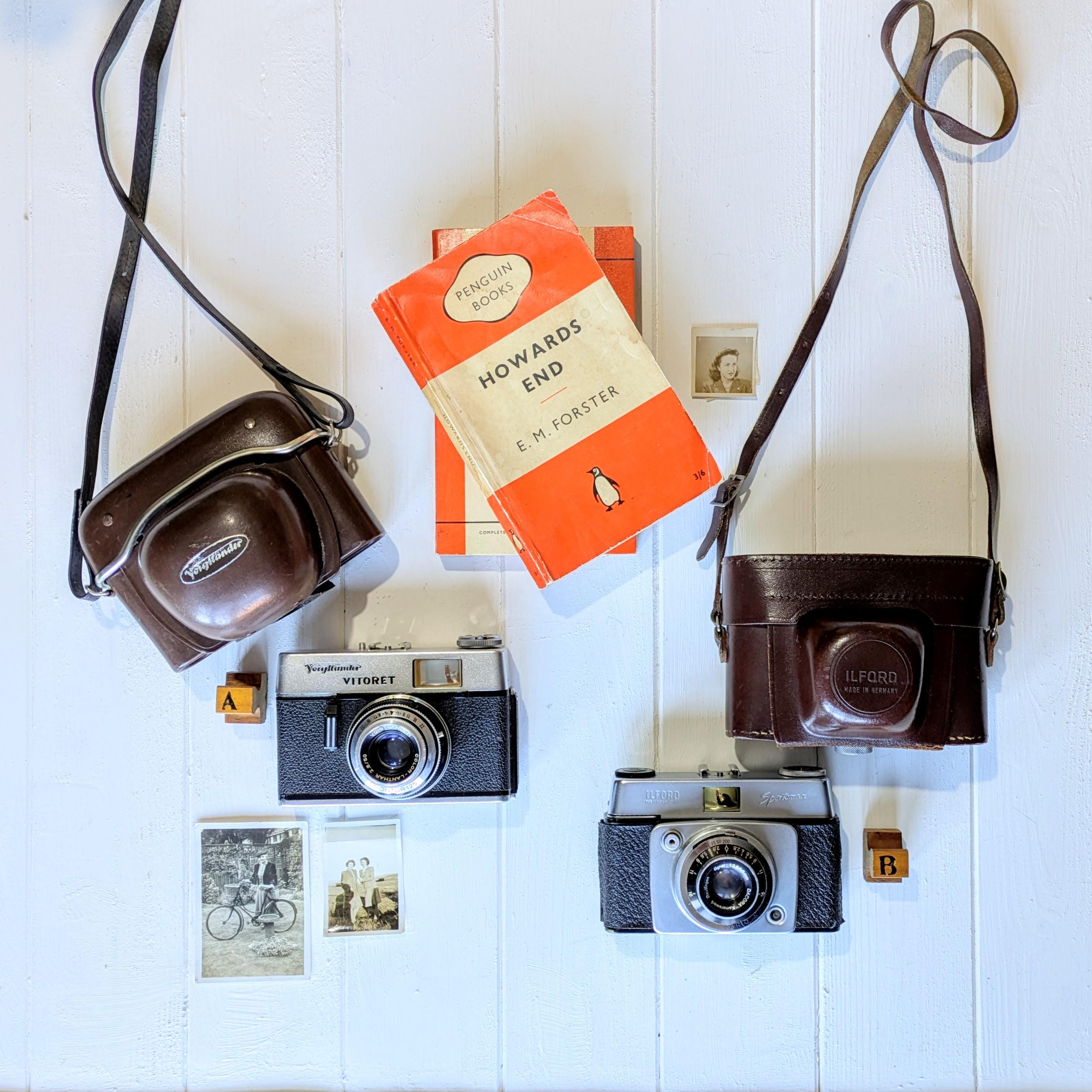 Retro Camera Collection: 1920s-70s Vintage Decor - Agfa, Kodak, Ilford ...